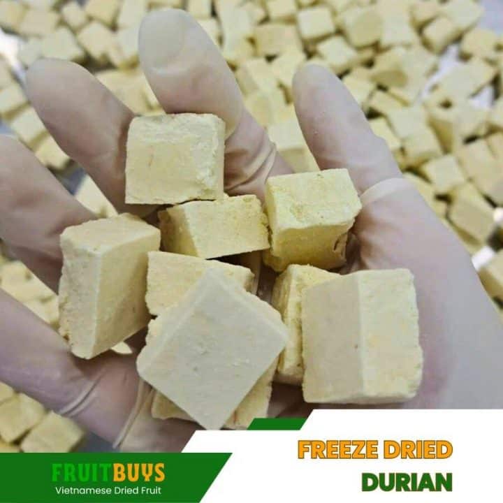 Premium Freeze Dried Durian Healthy Snacks FruitBuys Vietnam