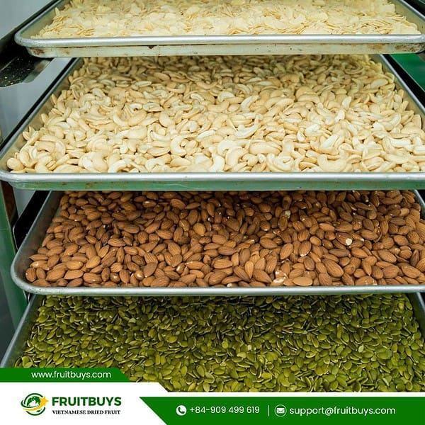 Premium Vietnamese Brown Rice Boat Cake with Nutritious Nuts